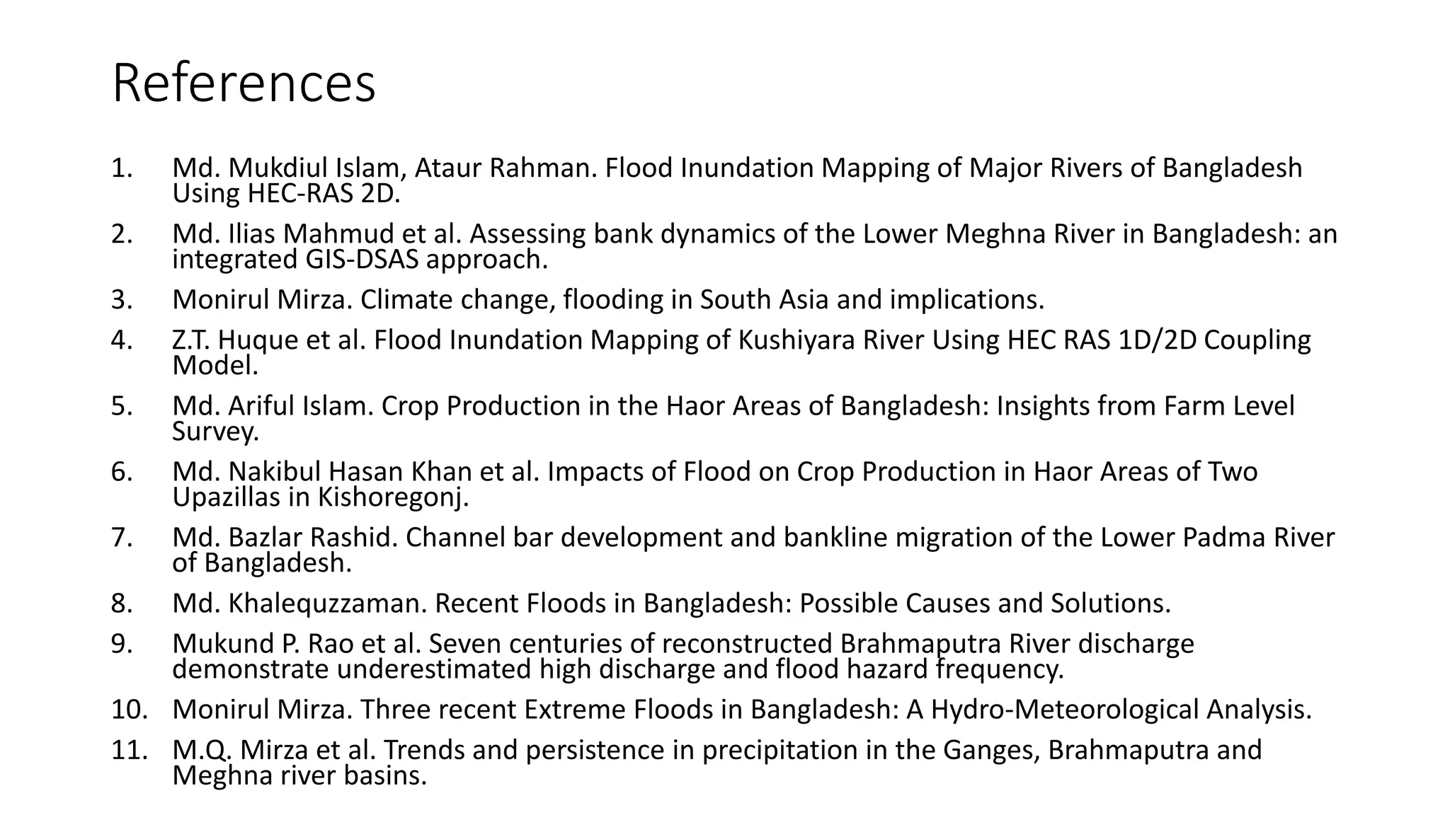 Presentation on Flood of Bangladesh | PPTX