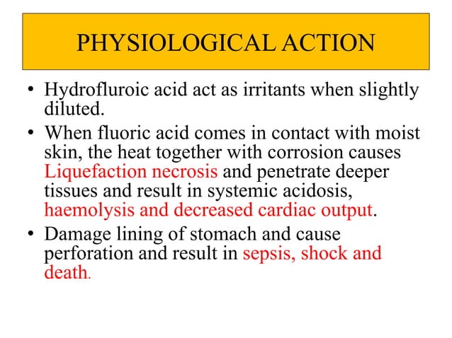Presentation on flouric acid | PPTX