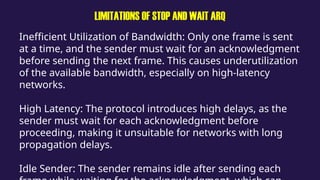 Presentation on Flow Control (noisy and non-noisy channels)) | PPTX