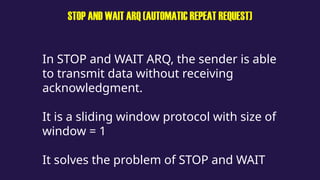 Presentation on Flow Control (noisy and non-noisy channels)) | PPTX
