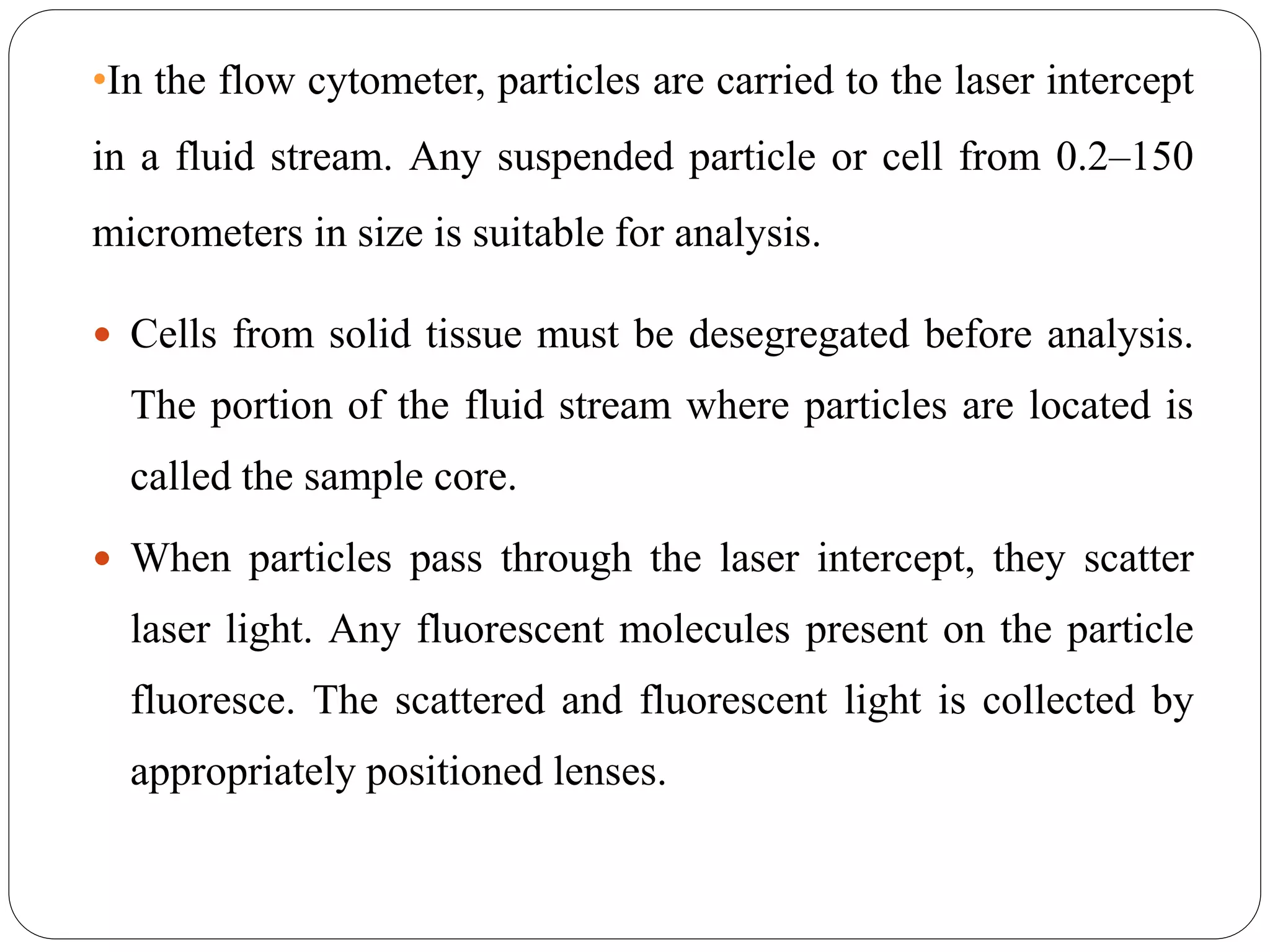 Presentation on flow cytometry1 | PPTX | Physics | Science