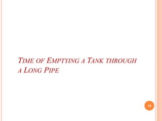 Presentation on flow through simple pipes and flow through compound ...