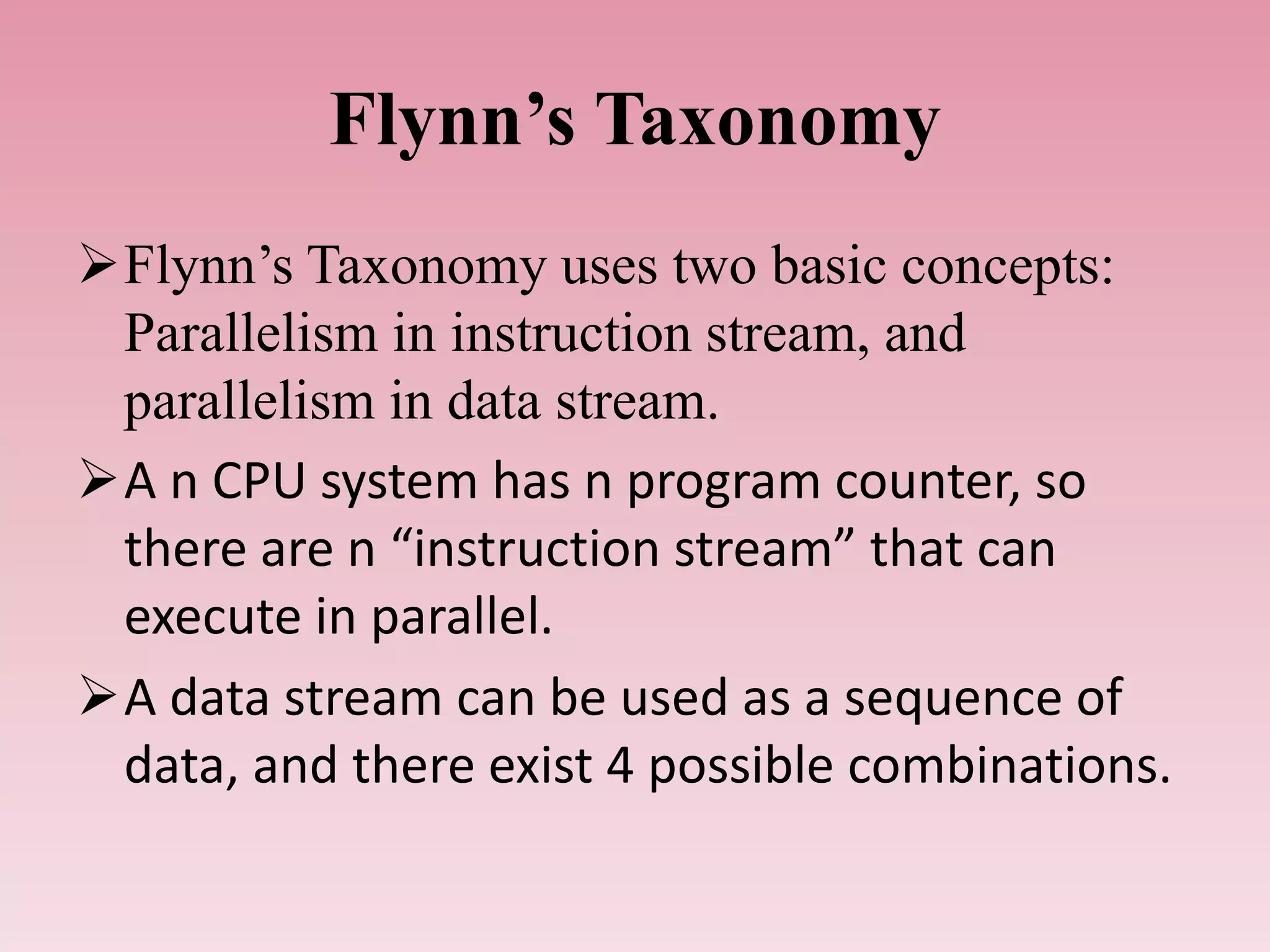 Presentation on flynn’s classification | PPTX