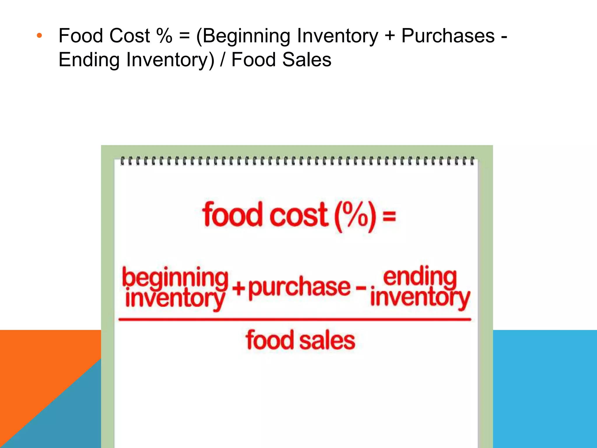 Presentation on food cost concept | PPTX