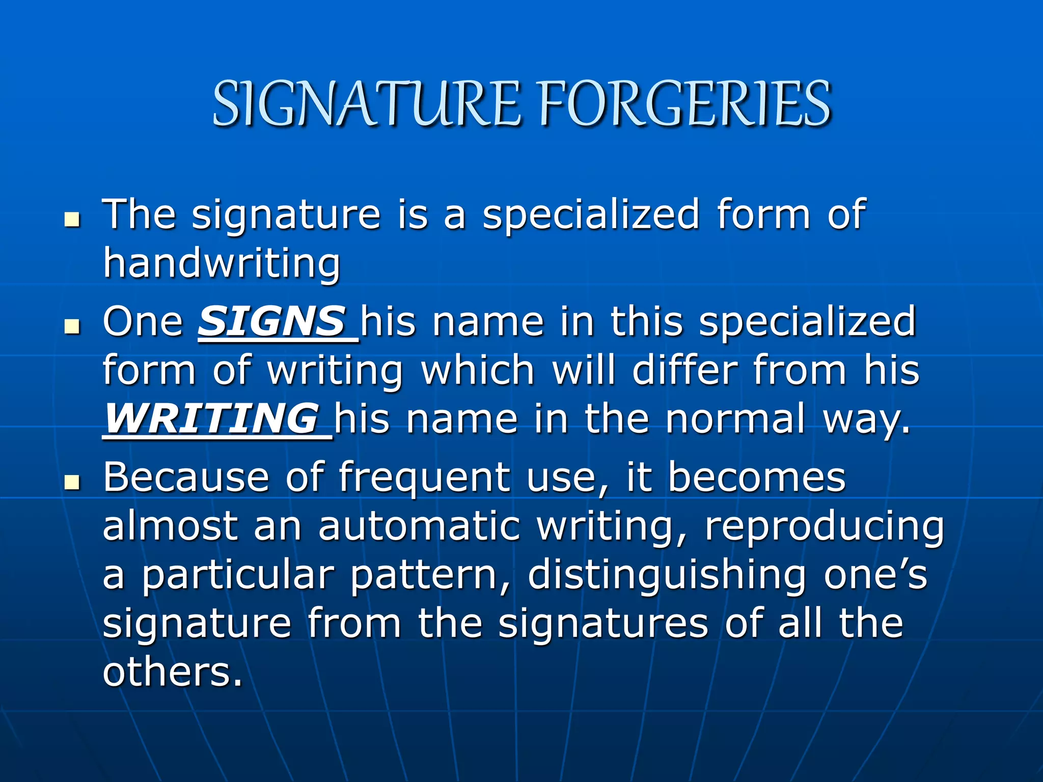 Presentation on FORENSIC DOCUMENT EXAMINATION.ppt