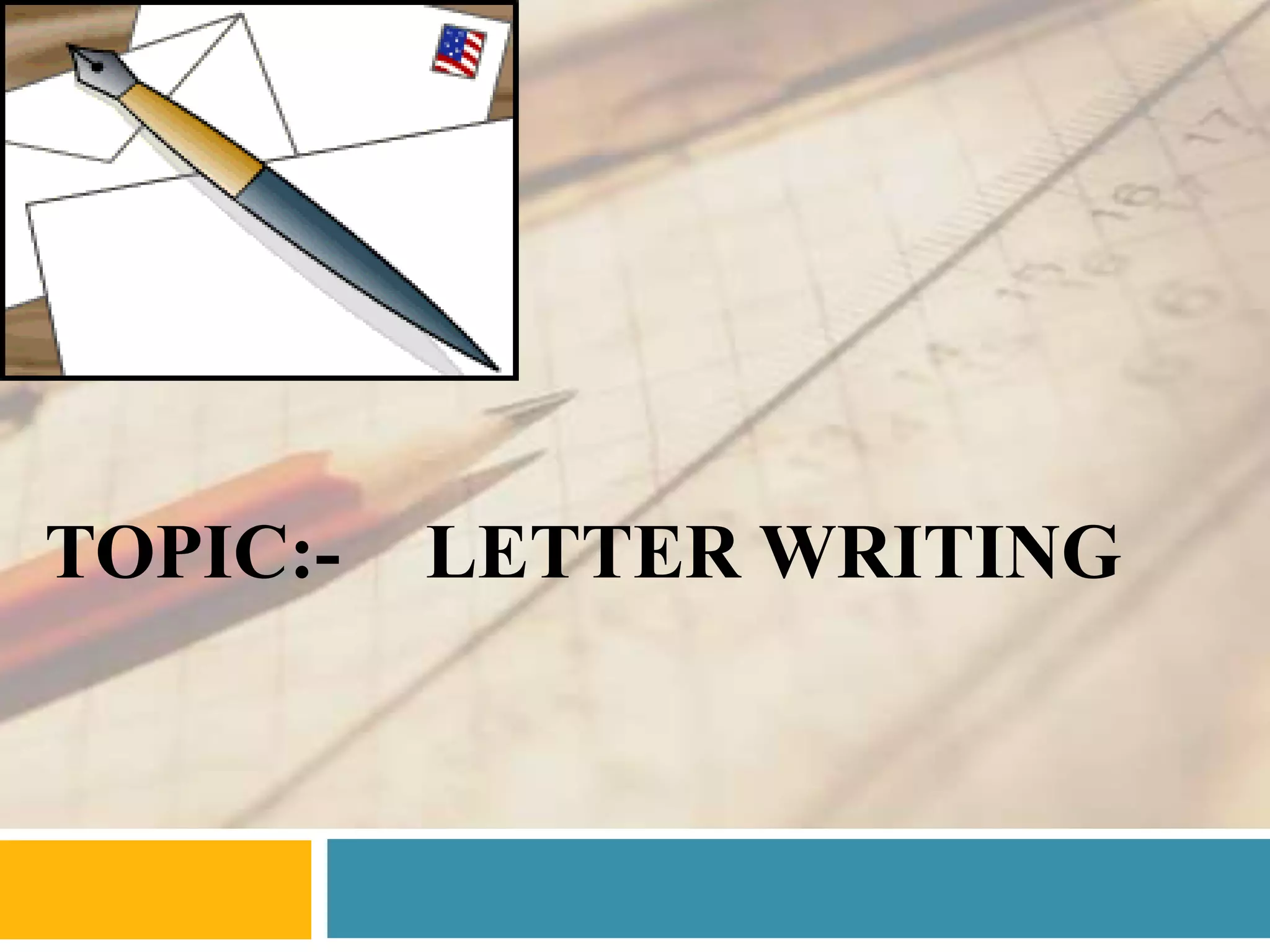 Presentation on formal letter | PPTX