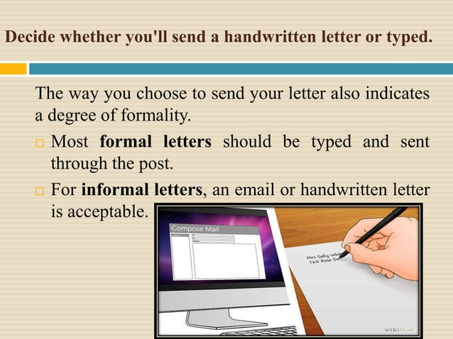 Presentation on formal letter | PPTX