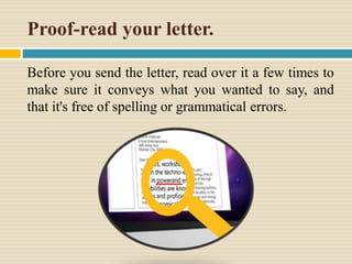 Presentation on formal letter | PPTX