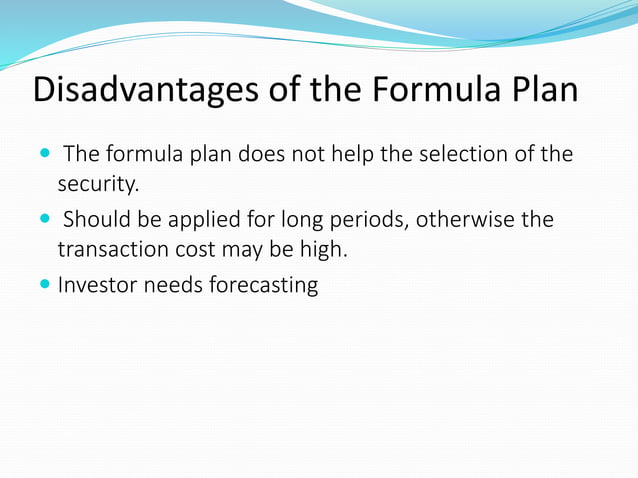 Presentation on formula plan | PPTX