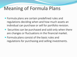 Presentation on formula plan | PPTX