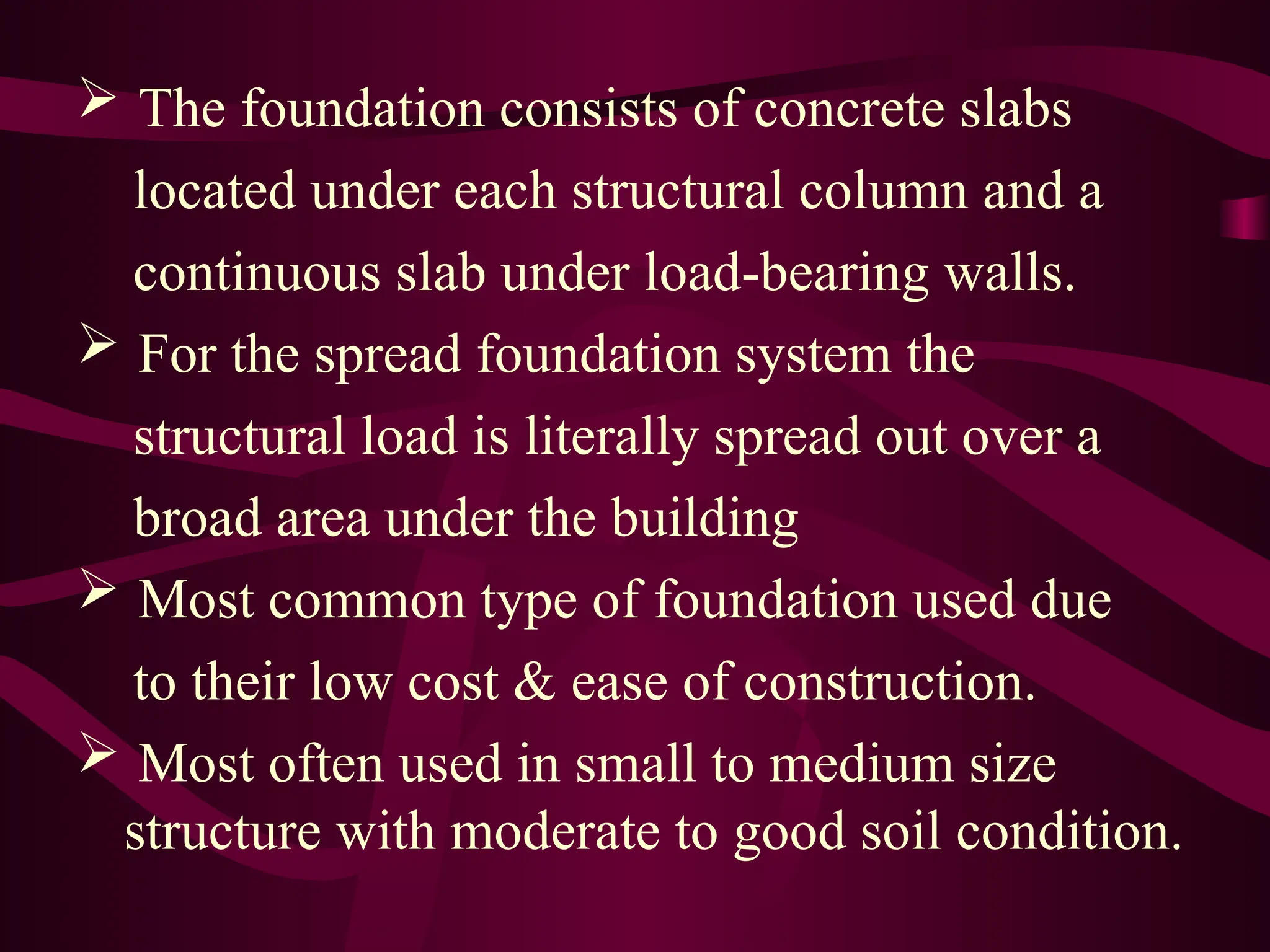 Presentation on different type of foundation explained as per the ...