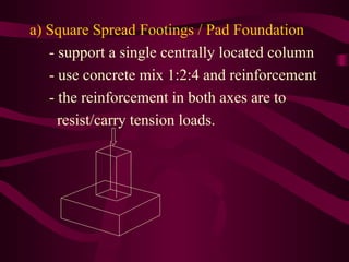 Presentation on different type of foundation explained as per the ...