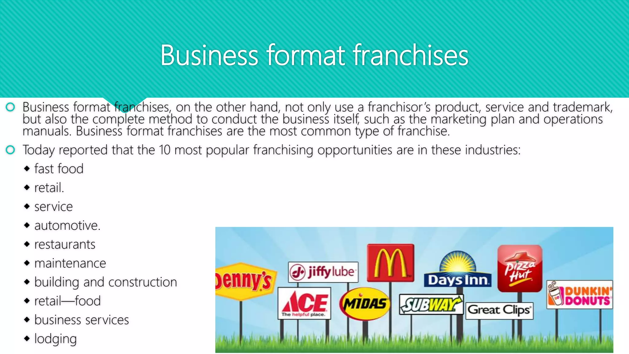 Presentation on franchise | PPTX