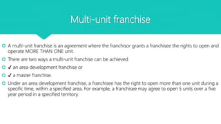 Presentation on franchise | PPTX