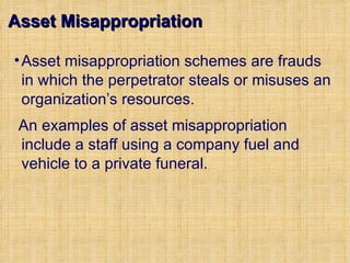 Presentation on fraud prevention, detection & control | PPT