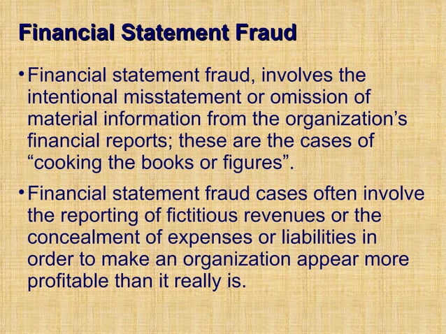 Presentation on fraud prevention, detection & control | PPT