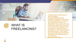 Presentation on freelancing | PPTX