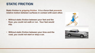 Presentation on Friction (Static, Kinetic and Co-efficient of Friction ...
