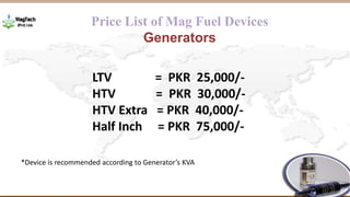 Presentation on Mag Fuel Device (Generators) | PPTX | Gasoline Prices ...