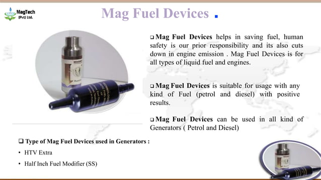 Presentation on Mag Fuel Device (Generators) | PPTX | Gasoline Prices ...