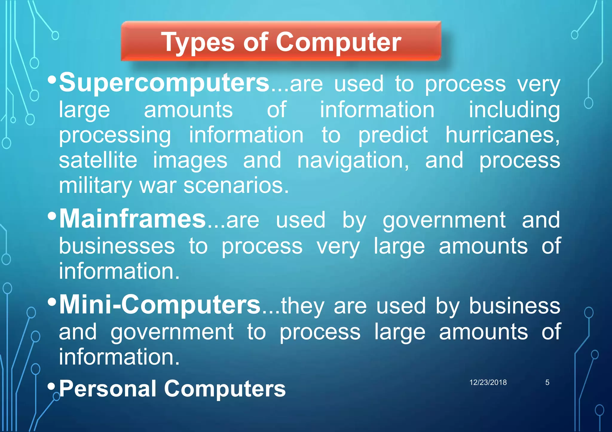 Presentation on fundamentals of computer by Jitu | PPTX | Computer ...