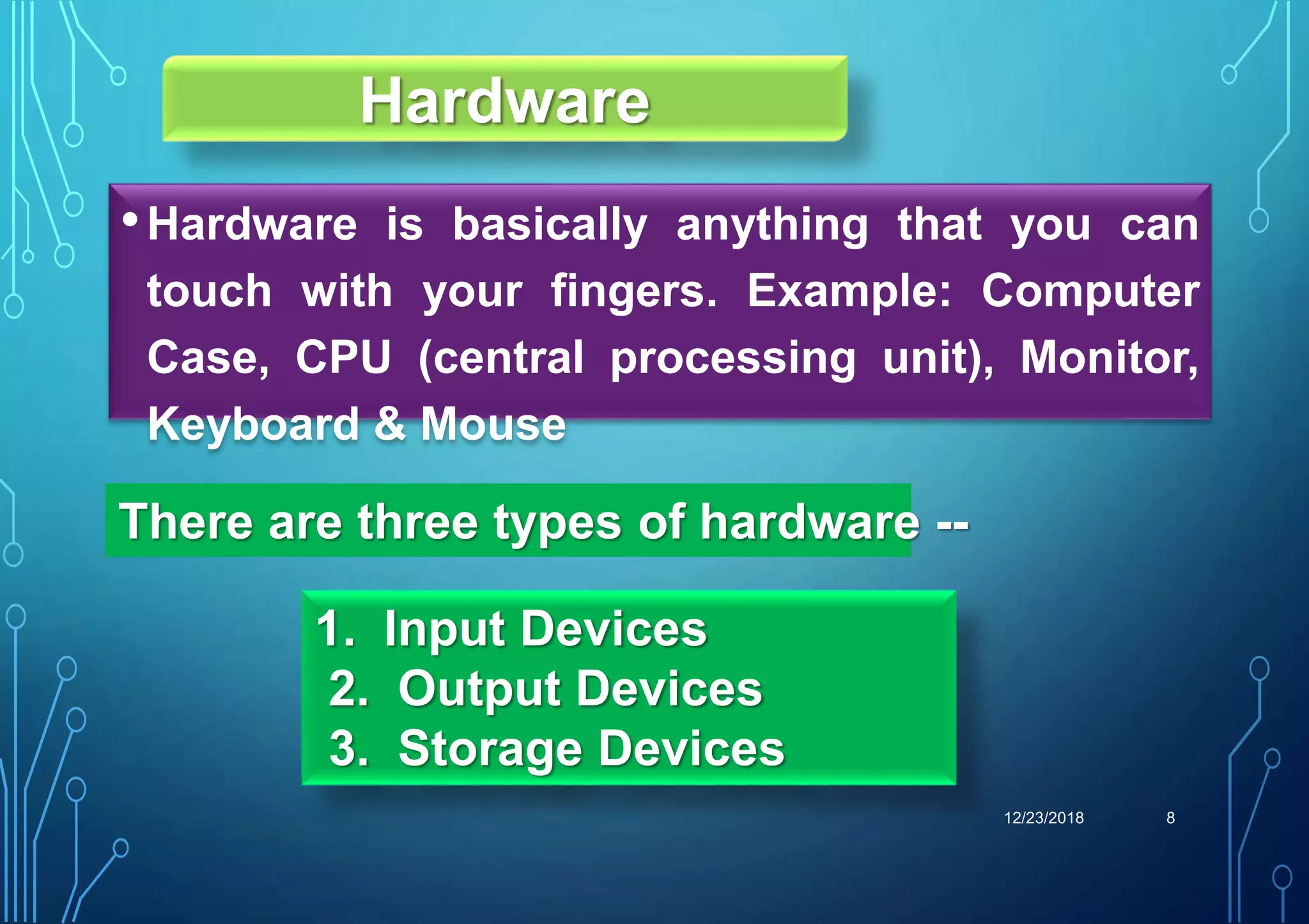 Presentation on fundamentals of computer by Jitu | PPTX | Computer ...