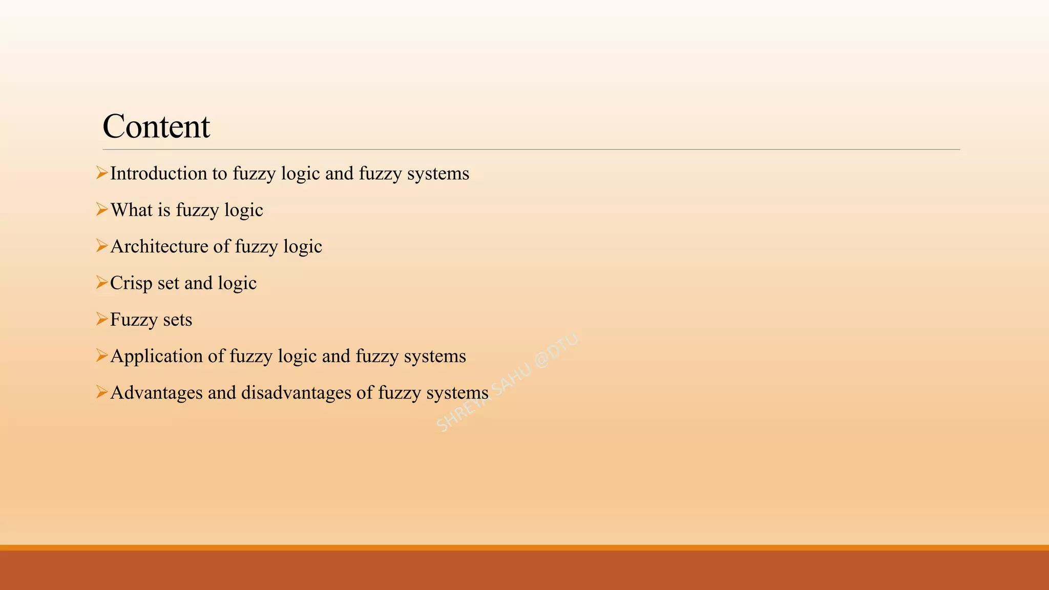 Presentation On Fuzzy Logic And Fuzzy Systems Pptx Programming Languages Computing
