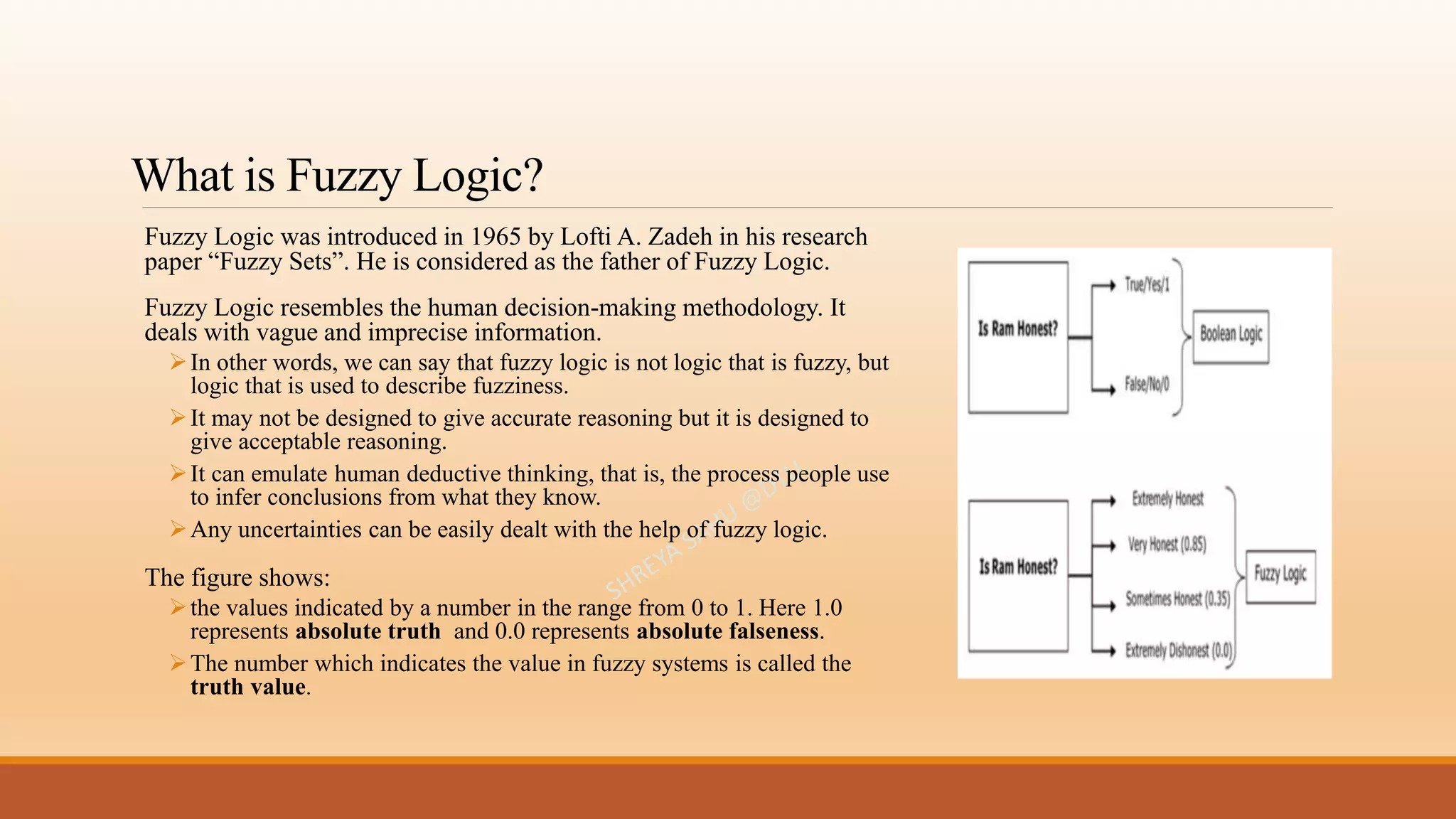 Presentation on fuzzy logic and fuzzy systems | PPTX