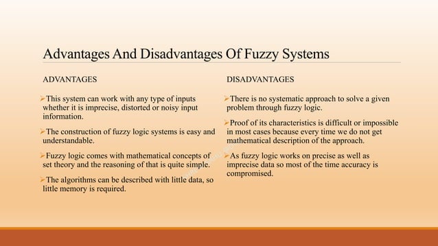 Presentation on fuzzy logic and fuzzy systems | PPTX | Programming Languages | Computing