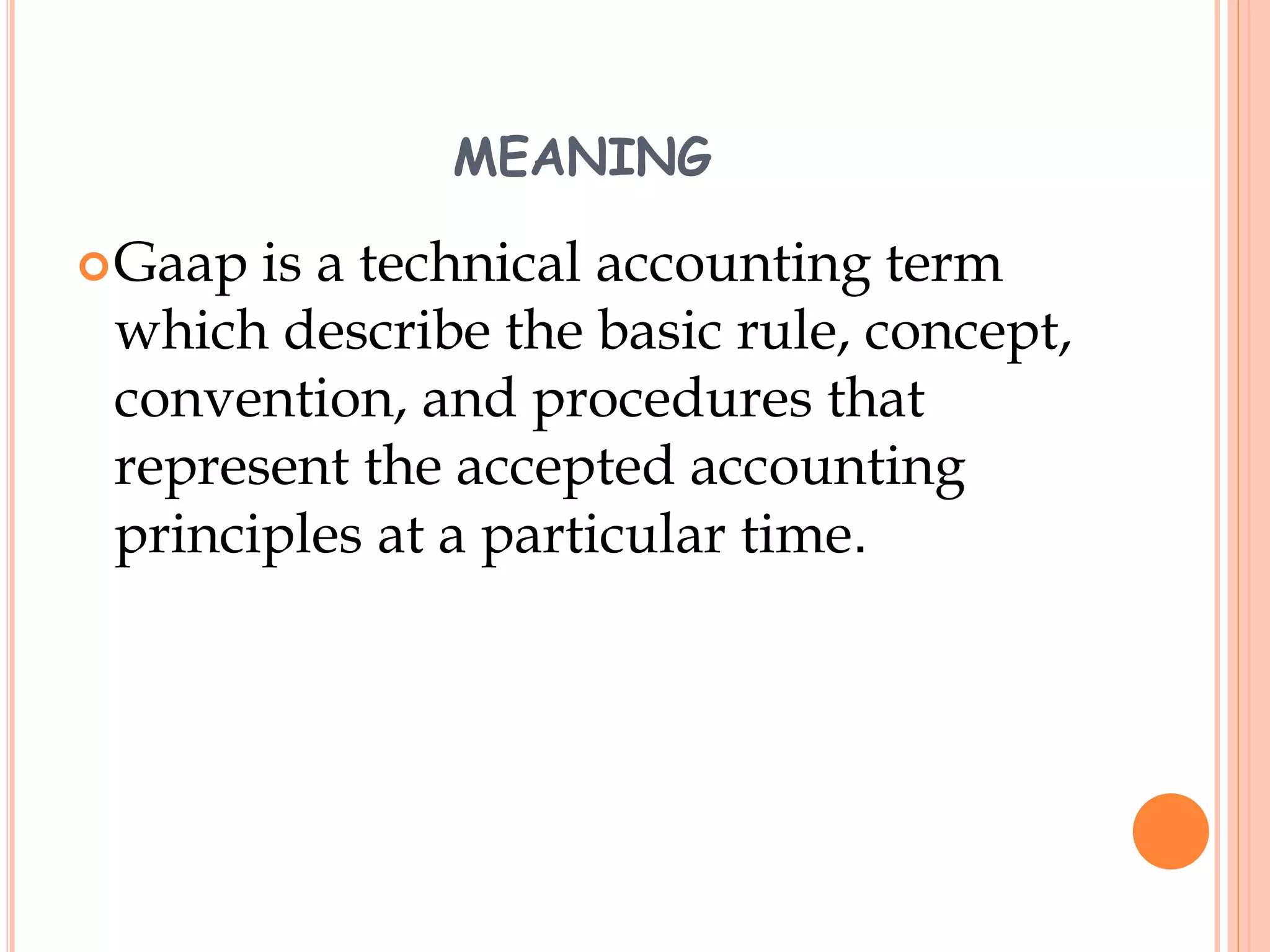 Presentation on gaap | PPTX
