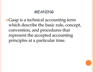 Presentation on gaap | PPT
