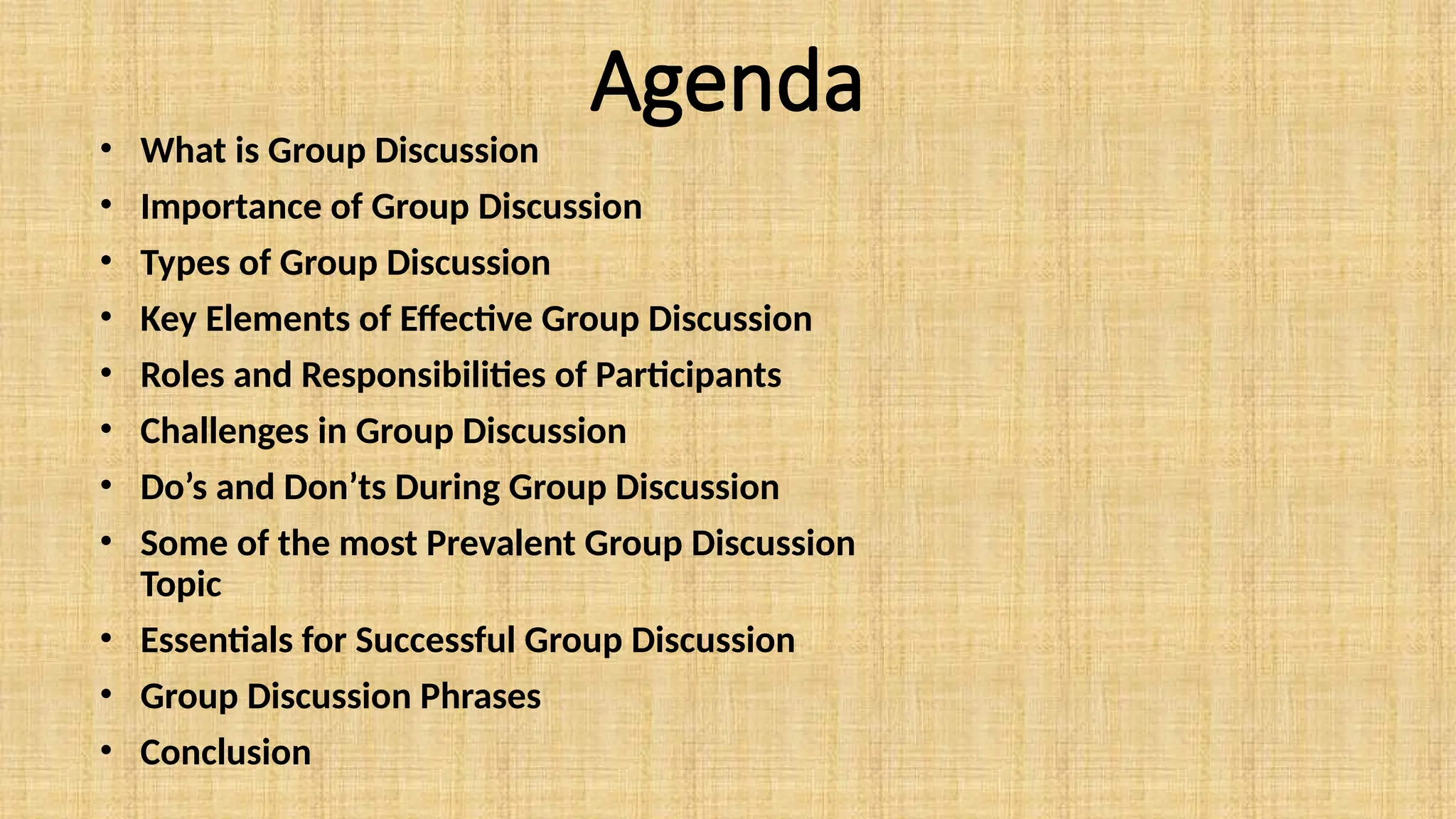 Presentation on Group Discussion, definition, importance, types | PPTX