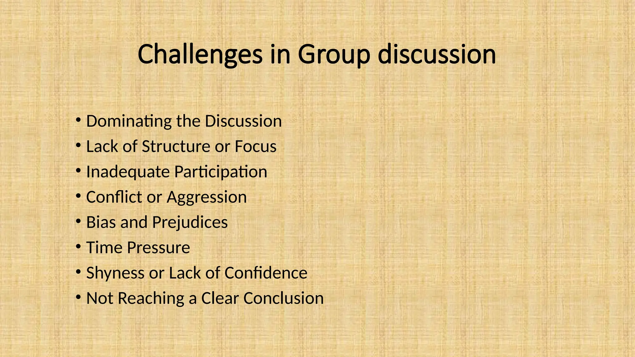 Presentation on Group Discussion, definition, importance, types | PPTX