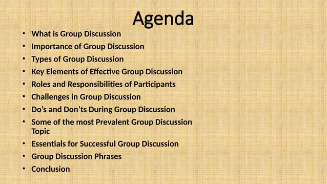 Presentation on Group Discussion, definition, importance, types | PPTX