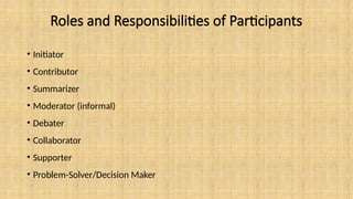 Presentation on Group Discussion, definition, importance, types | PPTX
