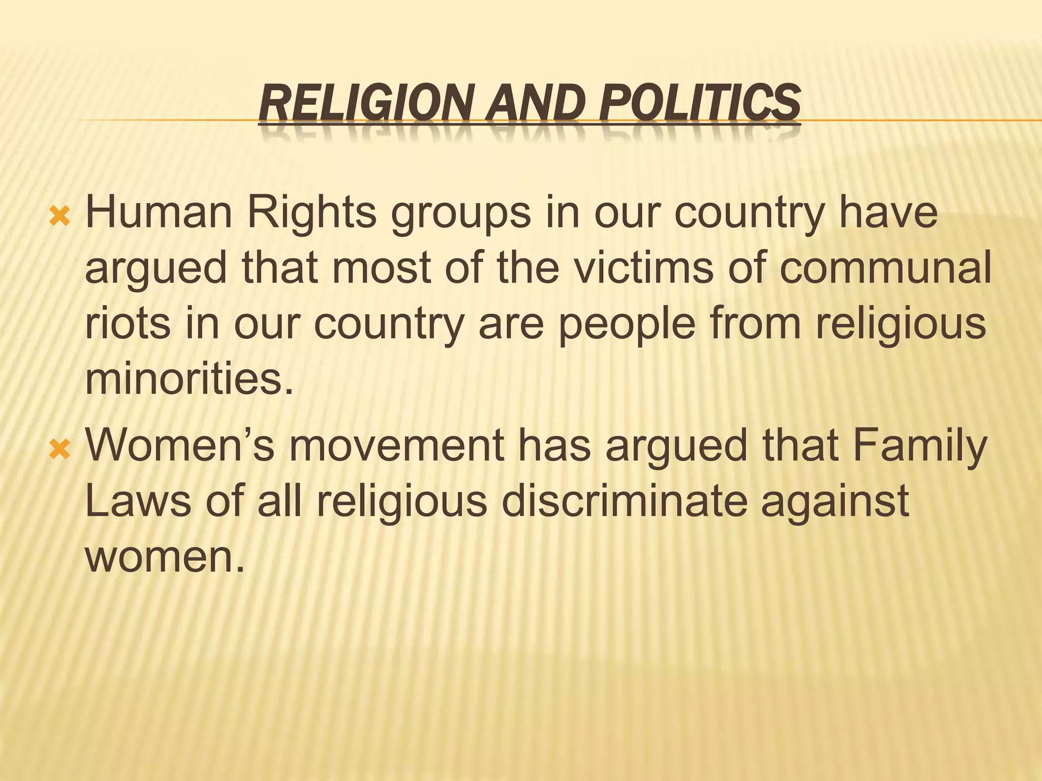 Presentation on gender, religion and caste | PPTX