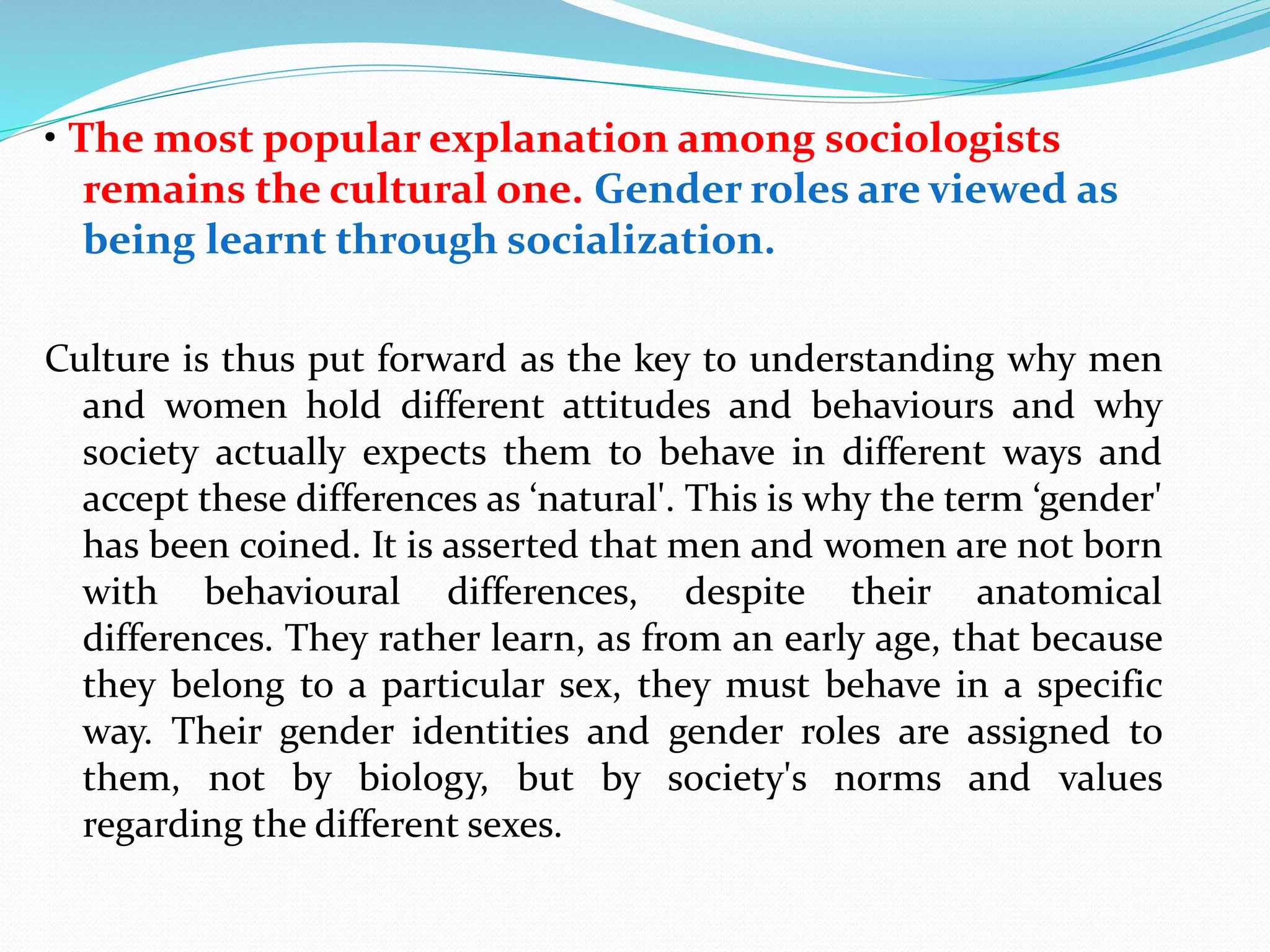 Gender Sensitization | PPTX