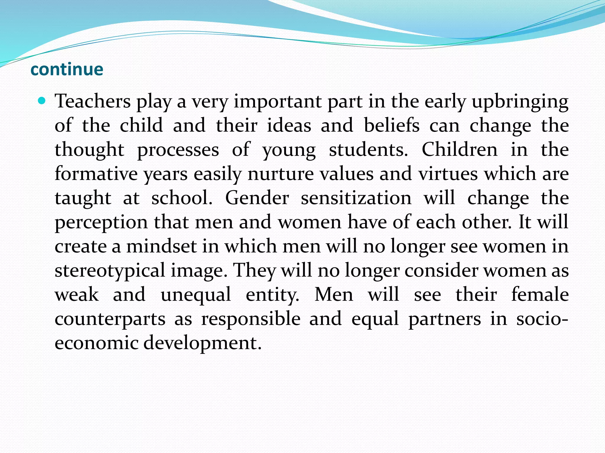 Gender Sensitization | PPTX