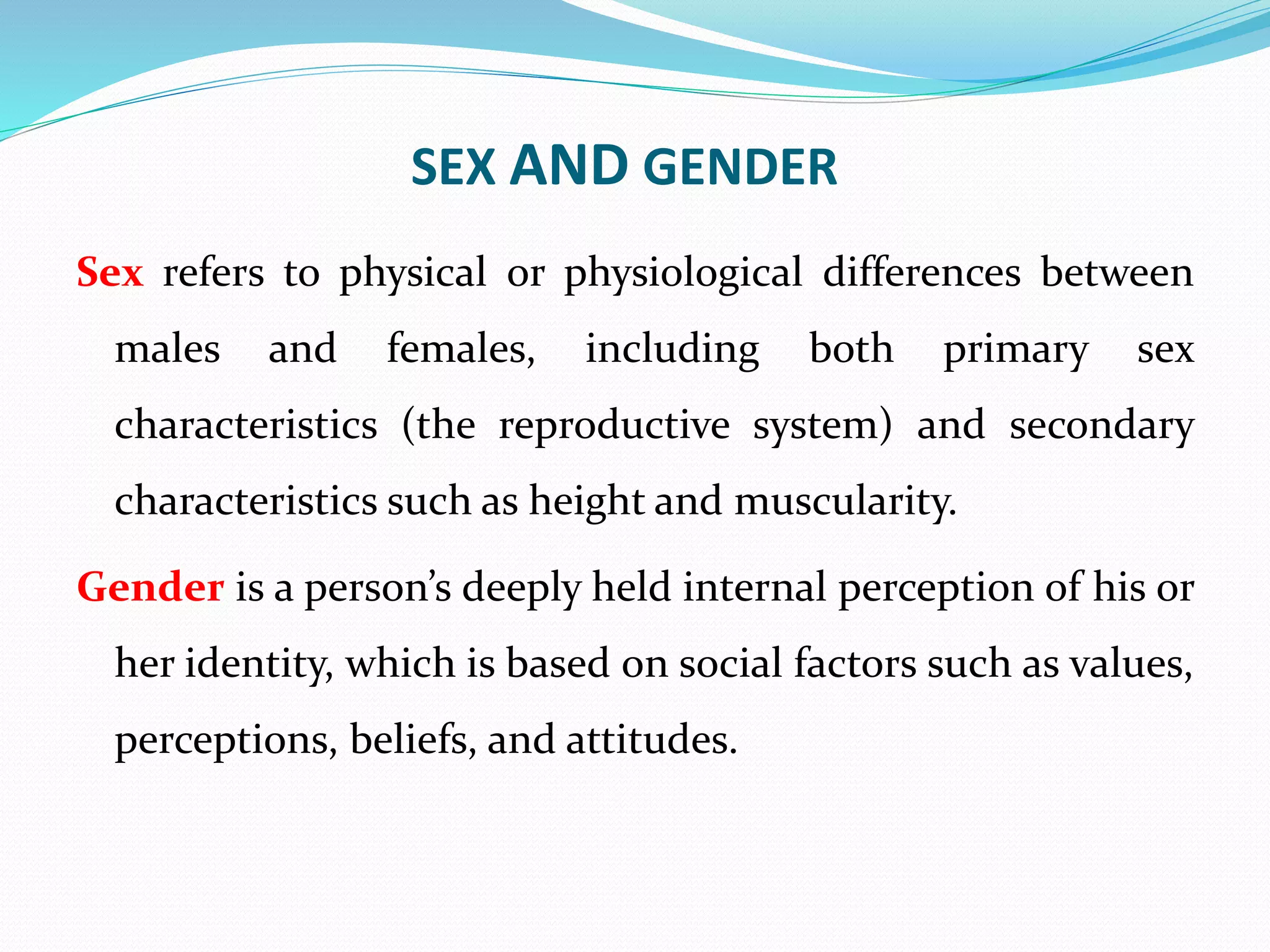 Gender Sensitization | PPTX