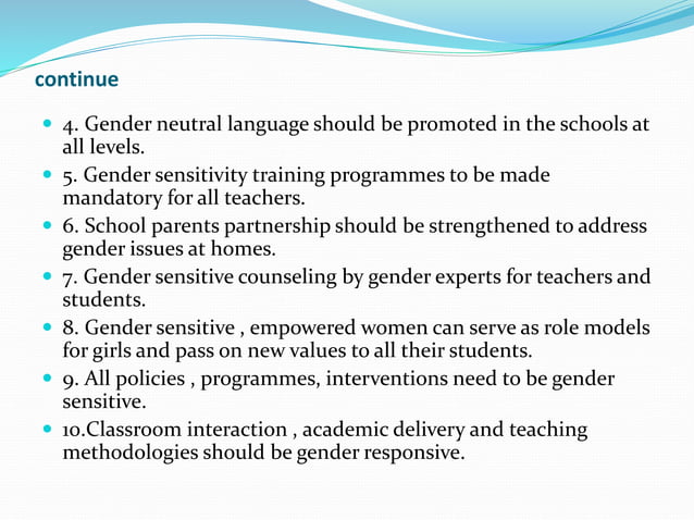 Gender Sensitization | PPTX
