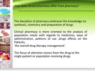 General Discussion on Clinical Pharmacy | PPTX