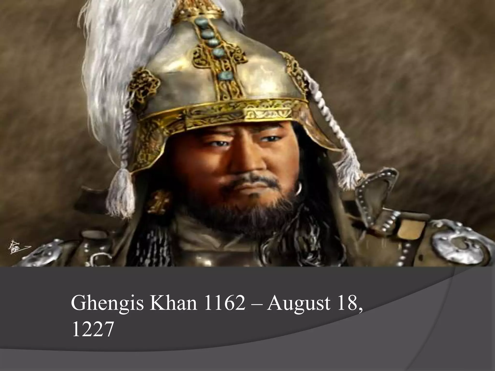 Presentation on genghis khan and his leadership style | PPTX