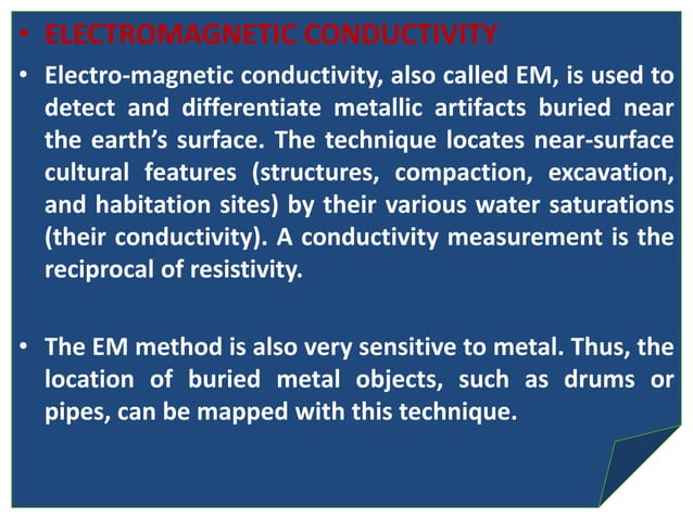 Presentation on geophysical methods | PPTX