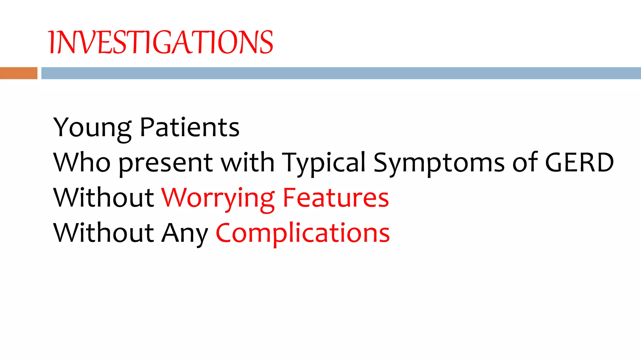 Presentation on GERD, Current Status of Diagnosis & Management | PPTX