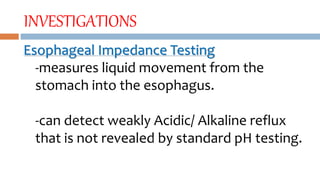 Presentation on GERD, Current Status of Diagnosis & Management | PPTX