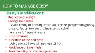 Presentation on GERD, Current Status of Diagnosis & Management | PPTX