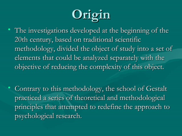 Presentation on gestalt theory | PPT | Science