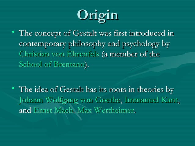 Presentation on gestalt theory | PPT | Science