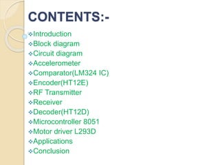 Presentation on gesture control robot | PPT