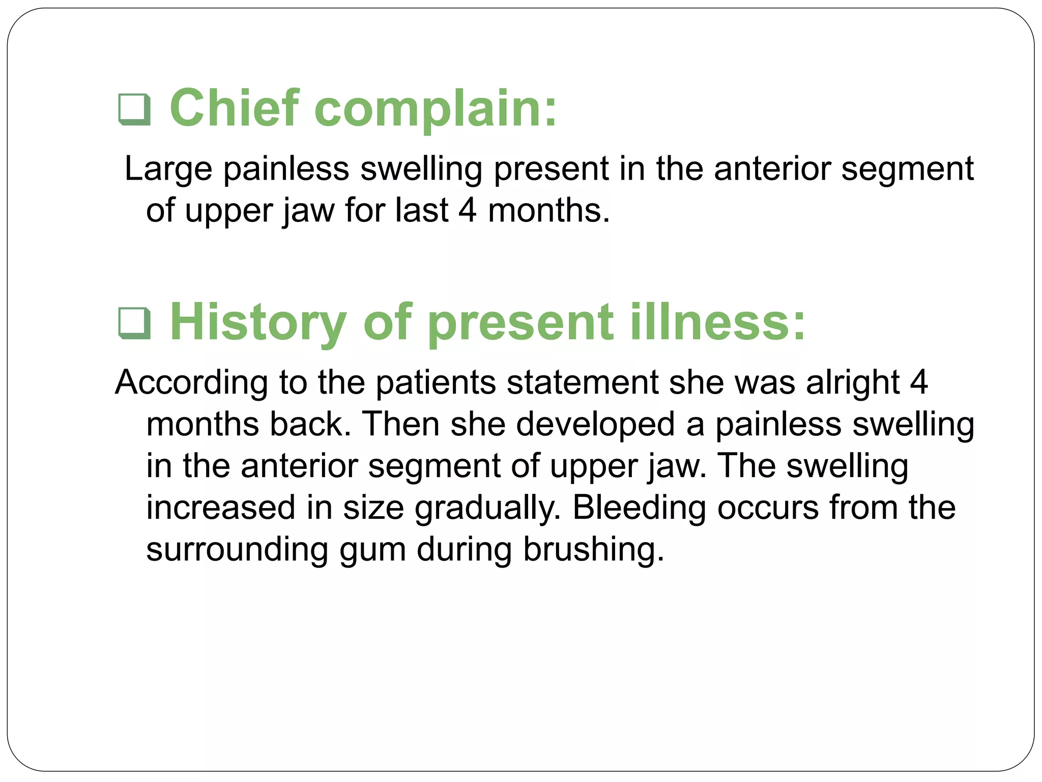Case presentation on EPULIS | PPTX